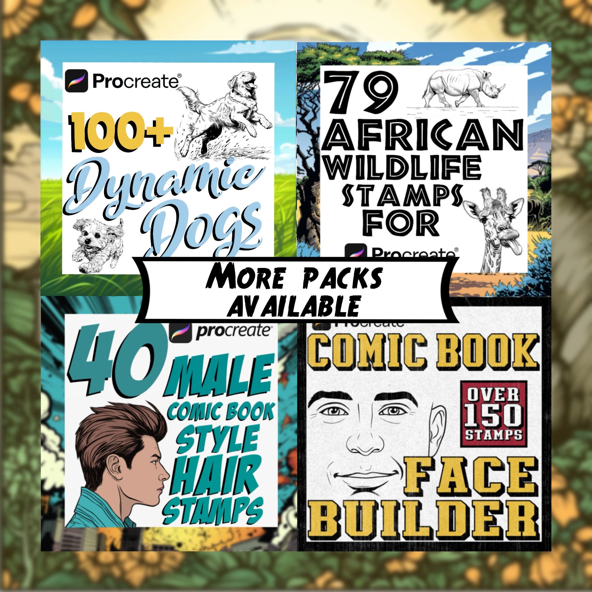 Medieval Fantasy Stamp Set | Procreate Digital Art Stamps | Castle ...