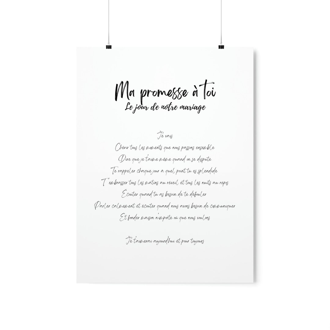 Une Promesse De Mariage Telechargement Digital Art Mural Cadeau De ...