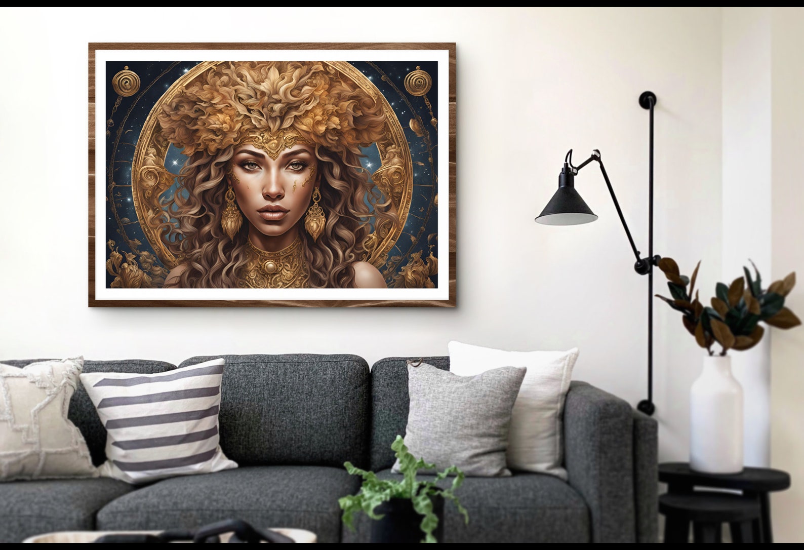Virgo Horoscope Digital Print - Female Goddess Virgo Zodiac Wall Art ...