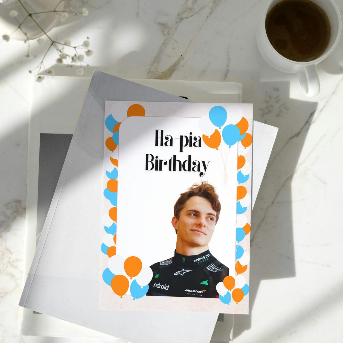 Oscar Piastri Birthday Card - Etsy