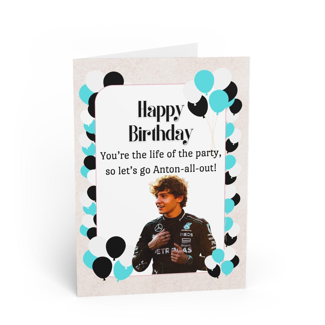 Kimi Antonelli Birthday Card - Etsy