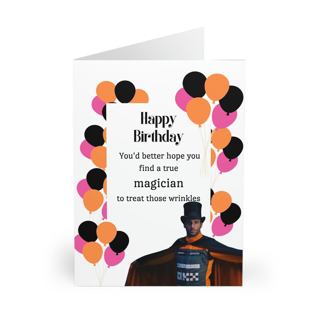 Daniel Ricciardo Birthday Cards 5 Pack - Etsy