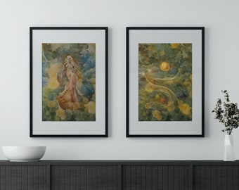 Sedna, Inuit Goddess of the Sea and Marine Wildlife Wall Art, Beautiful ...