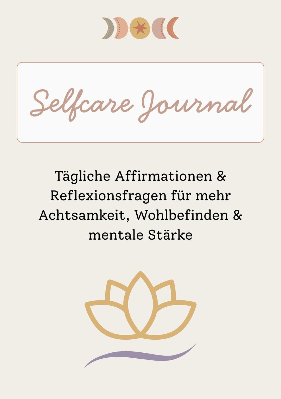 Selfcare Journal | 30 Days of Mindfulness and Affirmations | Digital ...
