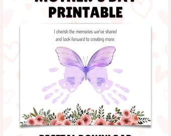 Mother's Day Handprint Art, Handprint Art, Mothers Day Activity, Happy ...