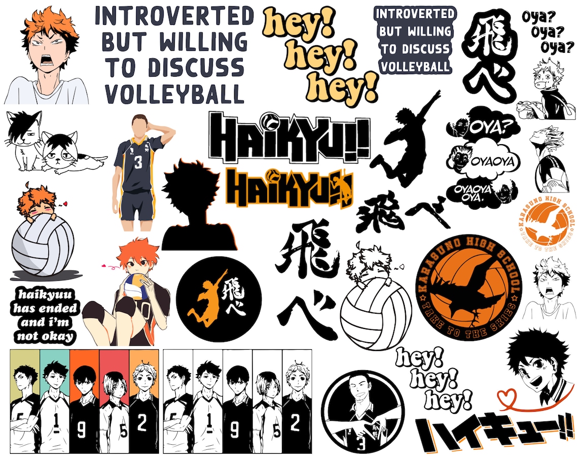 Anime Bundle SVG | Haikyuu | Japanese SVG | Anime Silhouette SVG ...