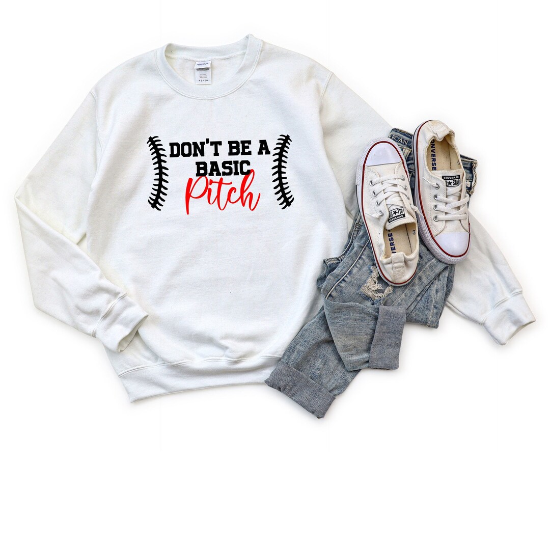 Don't Be a Basic Pitch, Pitcher Shirt, Baseball Mom Shirt, Baseball ...