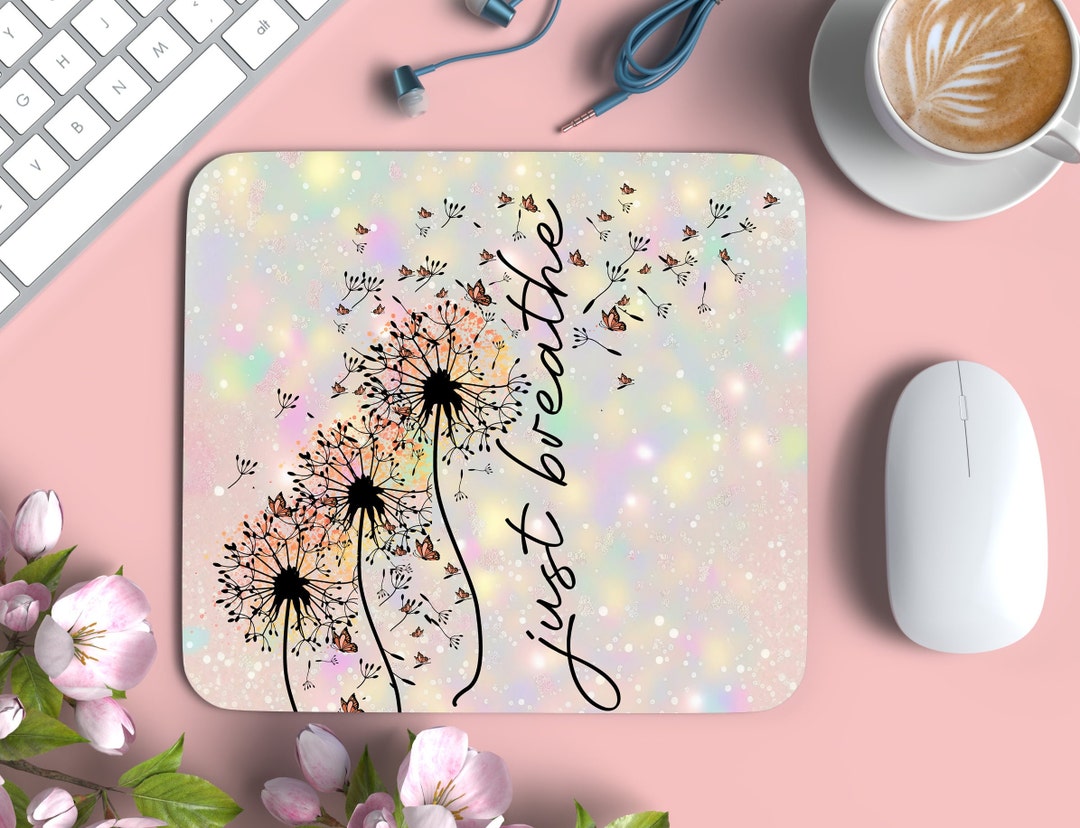 Mouse Pad Design, Just Breathe Sublimation Design Template ...