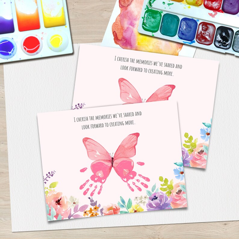 Mom and Kids Printable, Mother's Day Handprint Art, Handprint Art ...