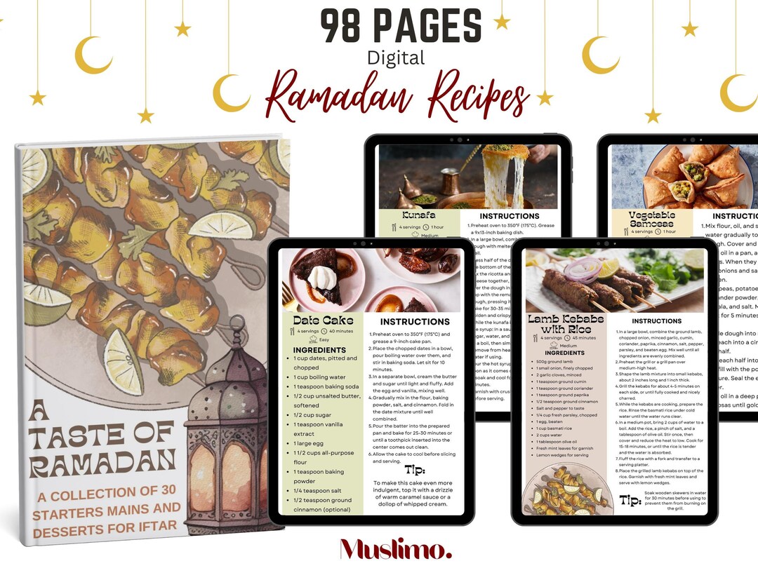Ramadan Recipe Book - Etsy