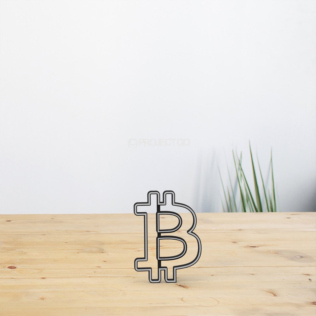Bitcoin Sign for Crypto Enthusiasts | 3D Printed | Desk Decoration - Etsy