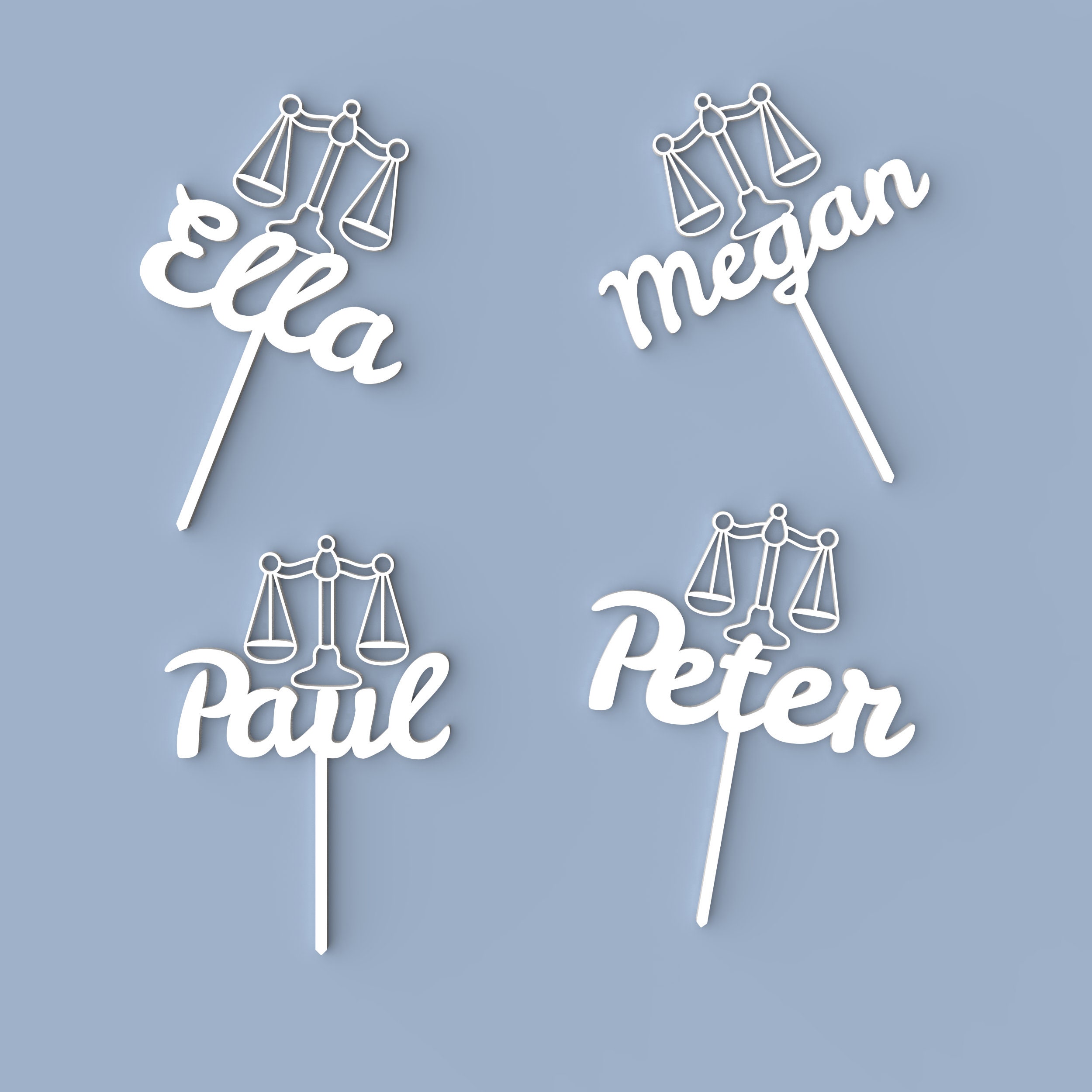 Lawyer Cake Topper I Lawyer Law Scale Legal I Graduation - Etsy