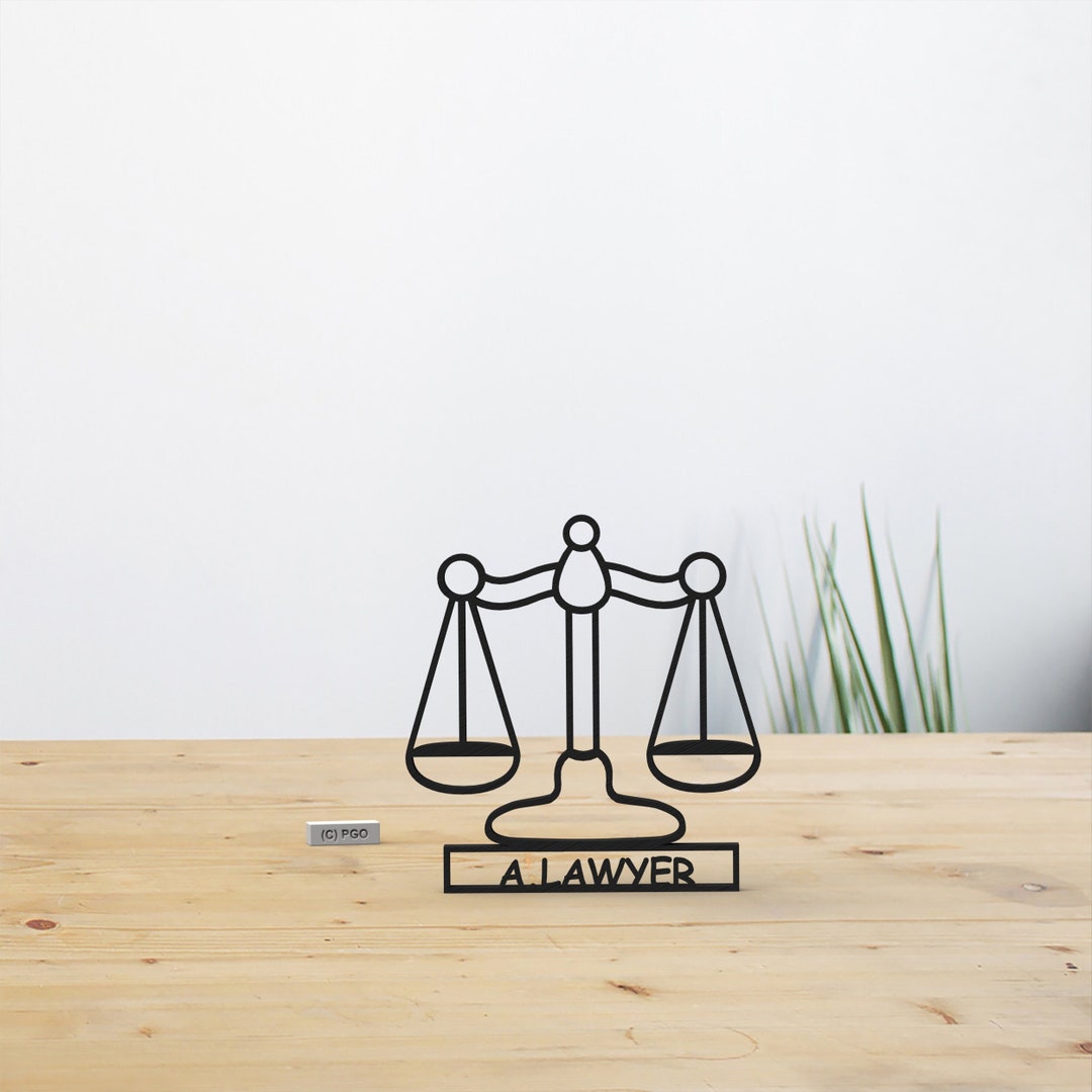 Lawyer Attorney Gift 3D Printed Deco Personalized - Etsy