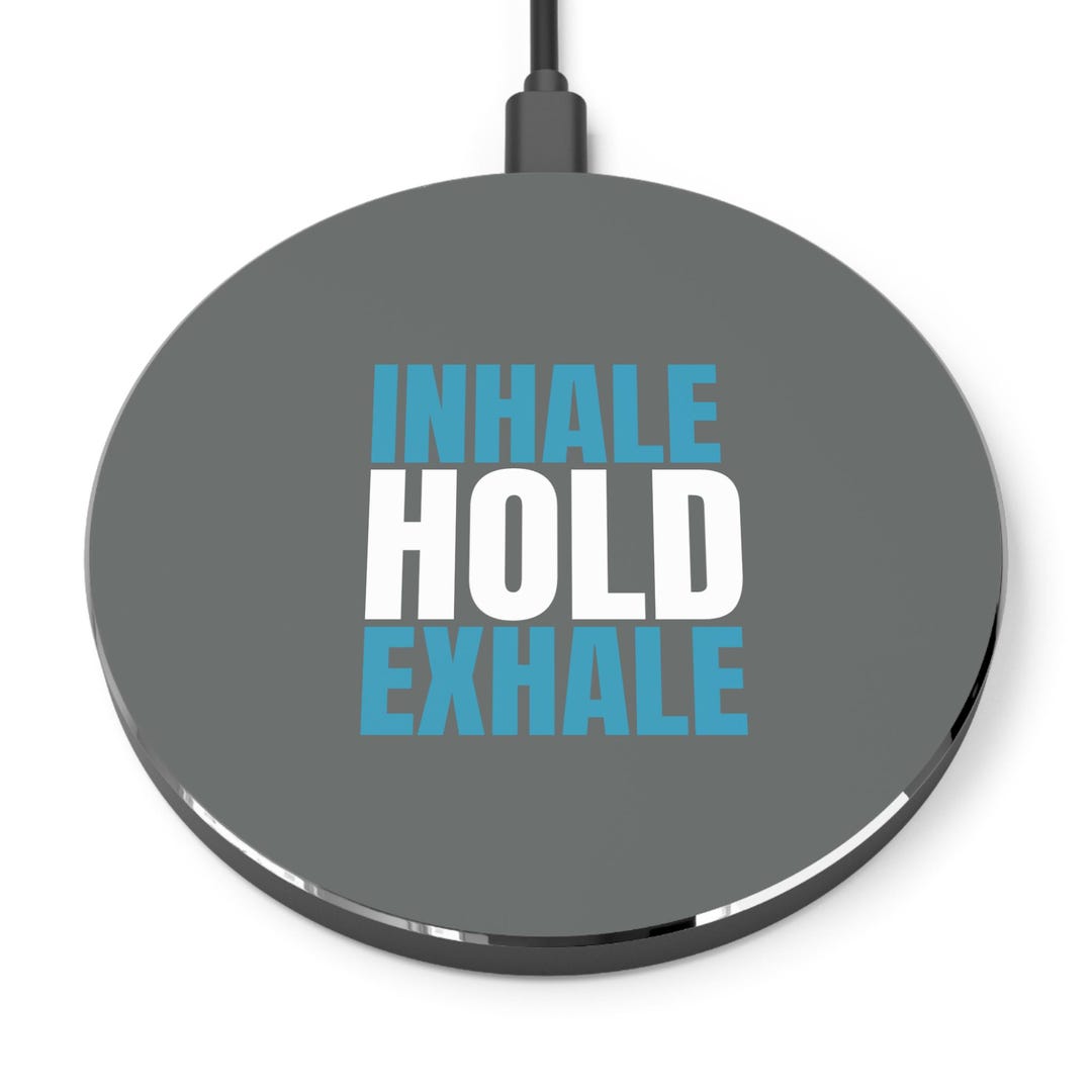 INHALE EXHALE Sticker for Wireless Charger, Mindfulness Breathing ...