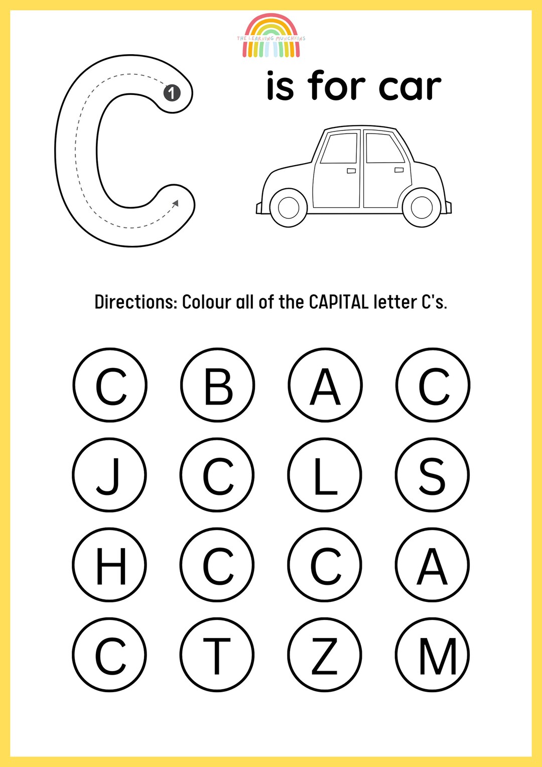 Letter Recognition uppercase Letters - Etsy