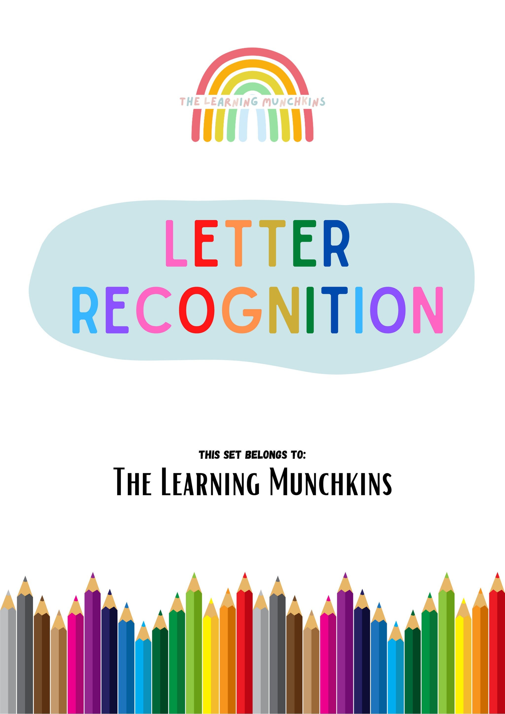 Letter Recognition uppercase Letters - Etsy