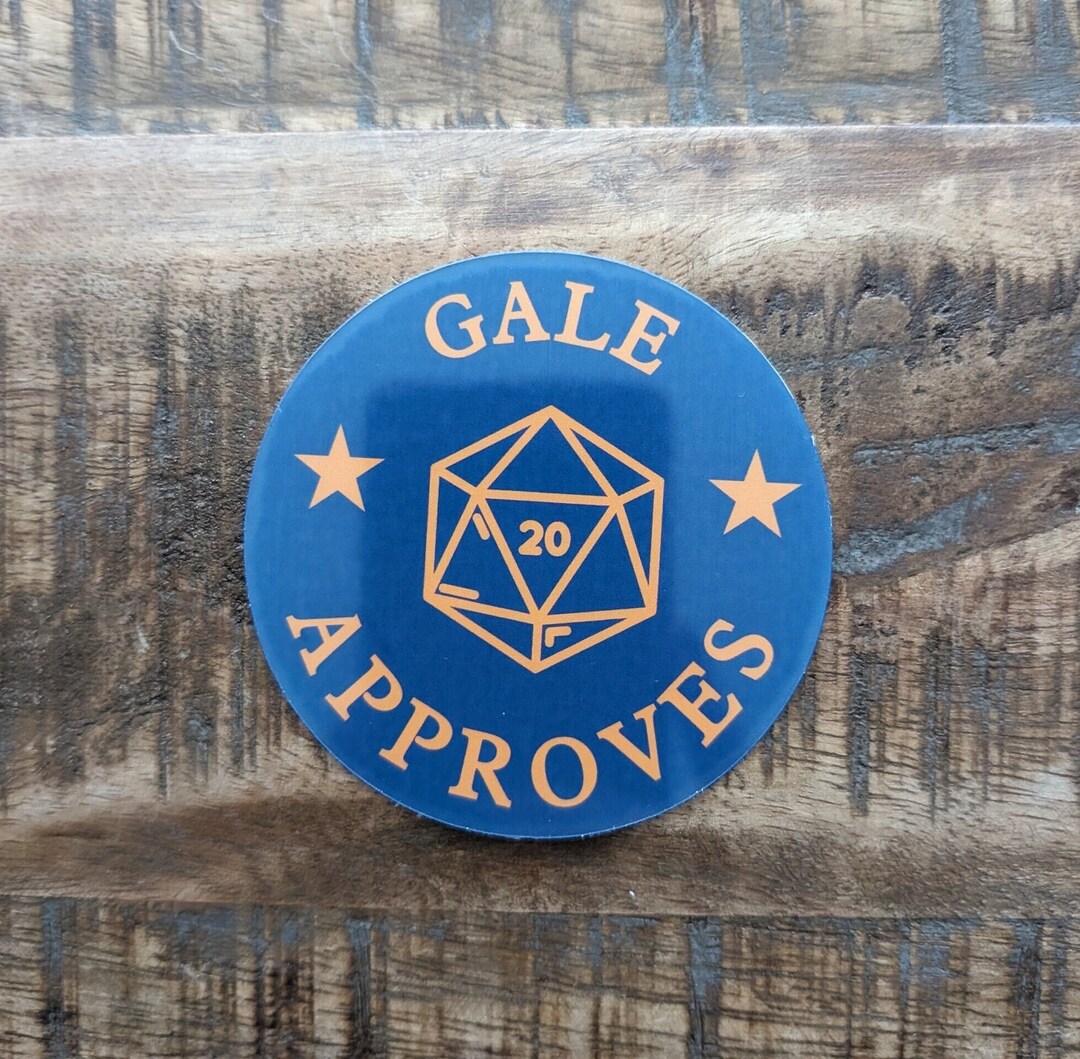 Baldur's Gate 3 Sticker Gale Approves Die Cut Water Resistant Video ...