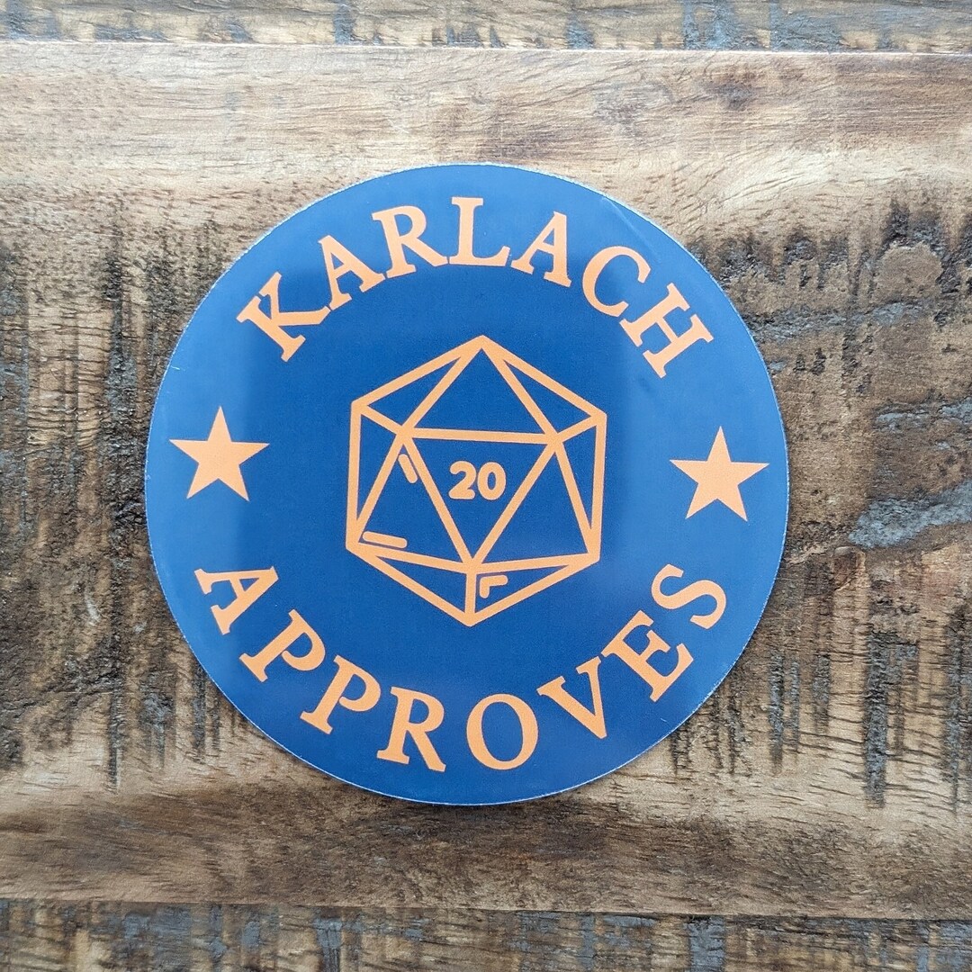 Baldur's Gate 3 Sticker Karlach Approves Die Cut Water Resistant Video ...