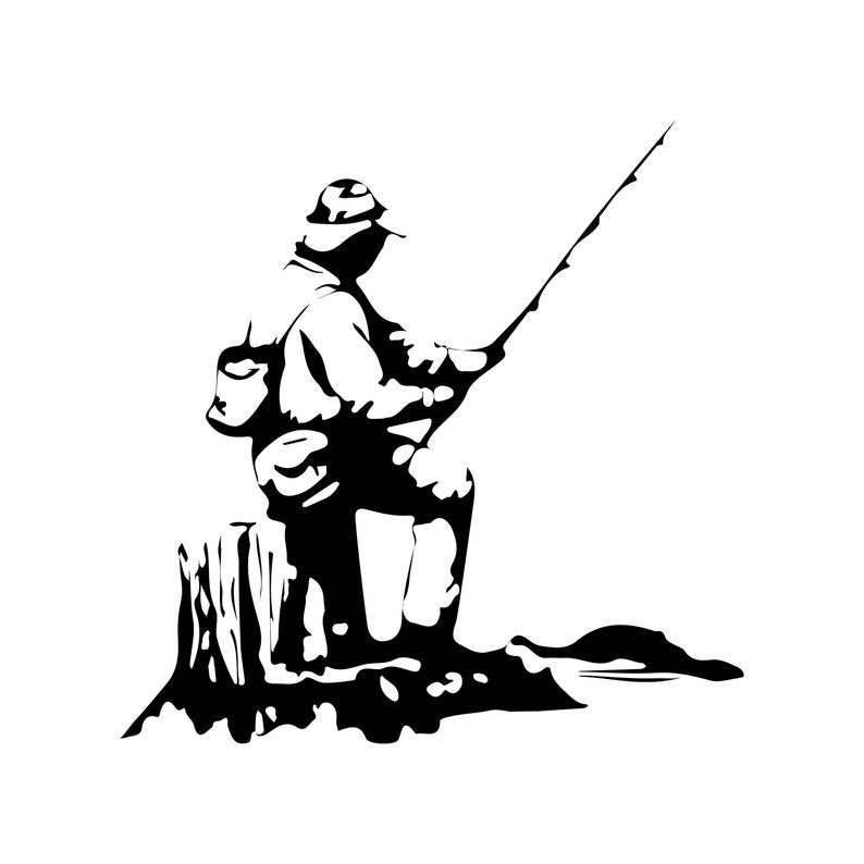 Fisherman Svg, Fishing Svg Png, Fisher Dad Vector, Fishing Silhouette ...