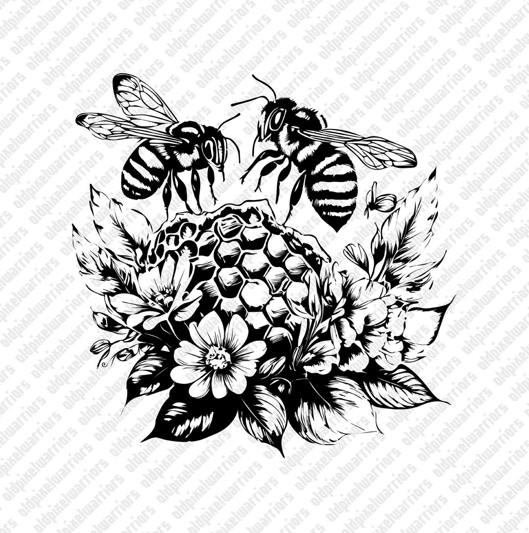Charcuterie Svg, Bees and Flowers Design, Chopping Board Laser File ...