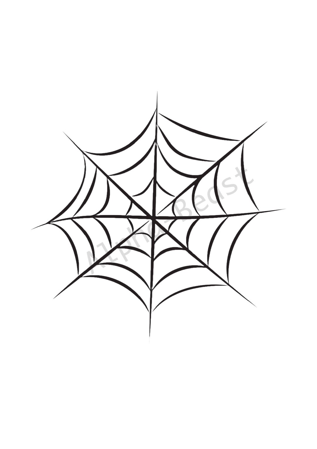 Spider Web Graphic "spider Web" Digital Instant Download Pdf - Svg ...