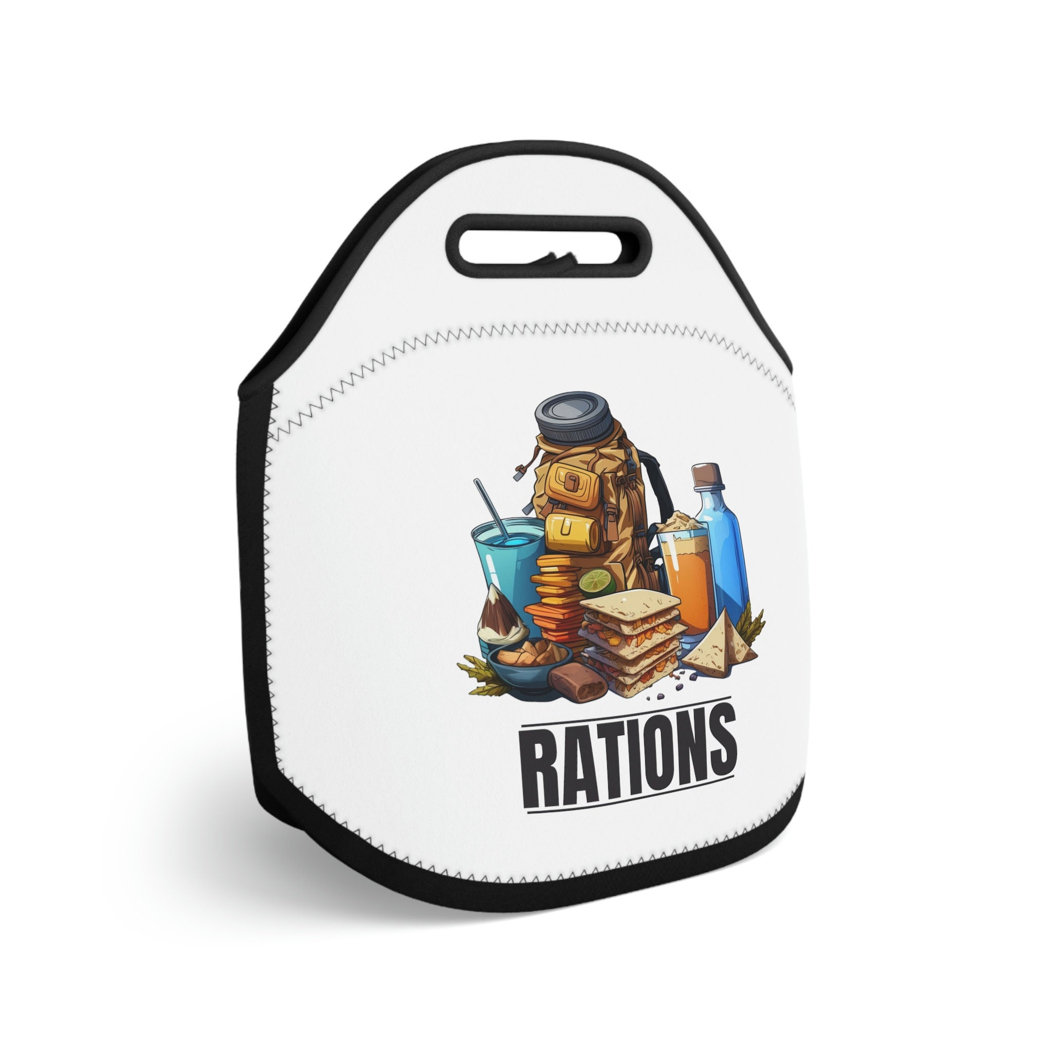 D&D Rations-themed Neoprene Lunch Bag Insulated and Lightweight Perfect ...