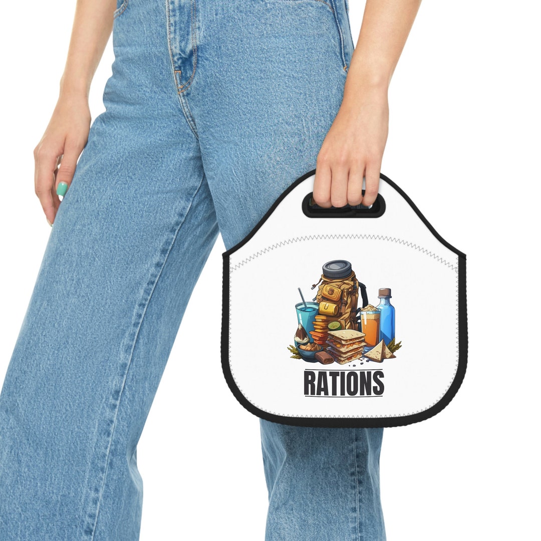 D&D Rations-themed Neoprene Lunch Bag Insulated and Lightweight Perfect ...