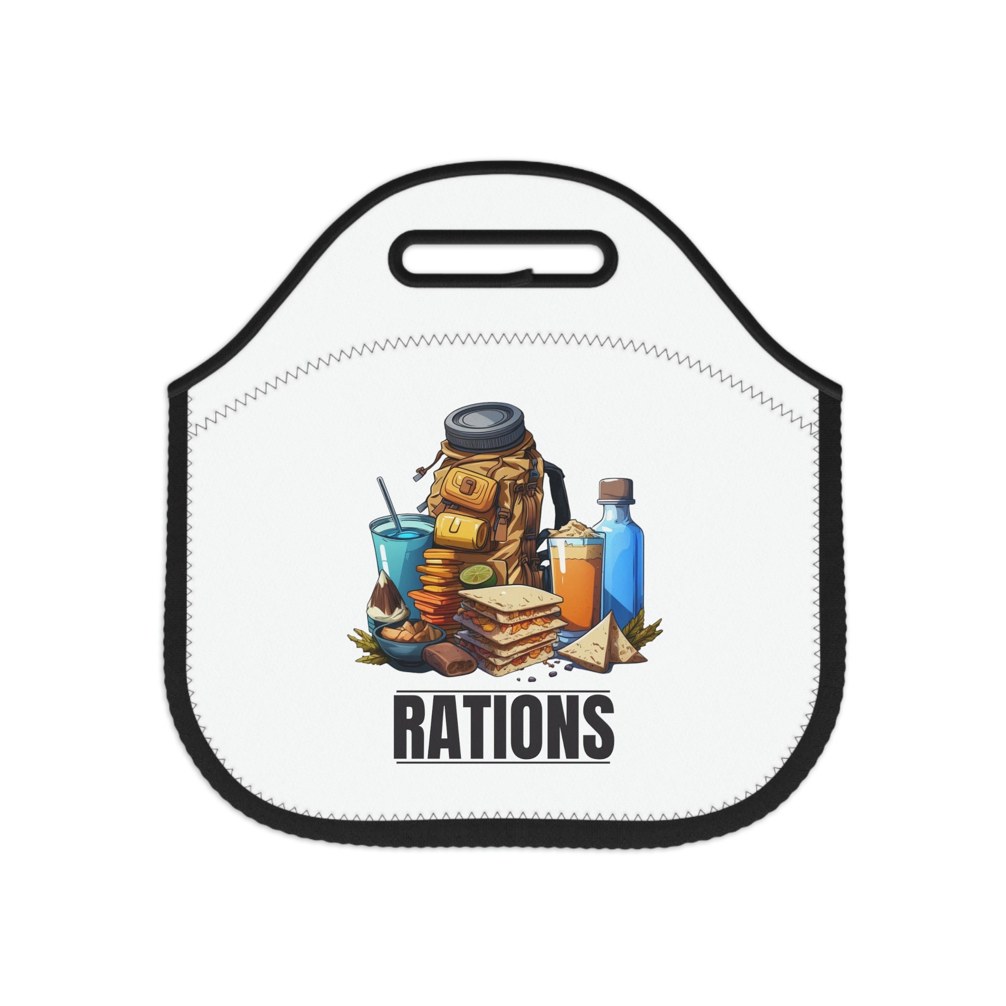 D&D Rations-themed Neoprene Lunch Bag Insulated and Lightweight Perfect ...