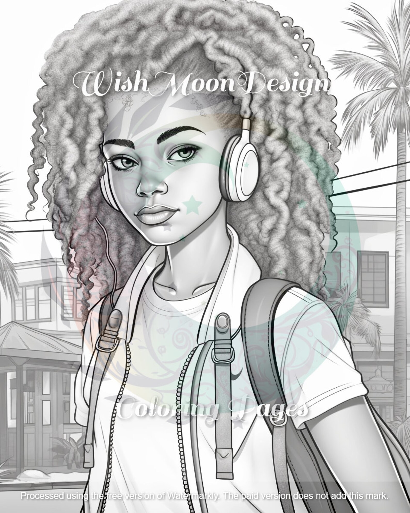 30 Black Teen Style Coloring Book, Afrocentric, Modern Art, Fashion ...