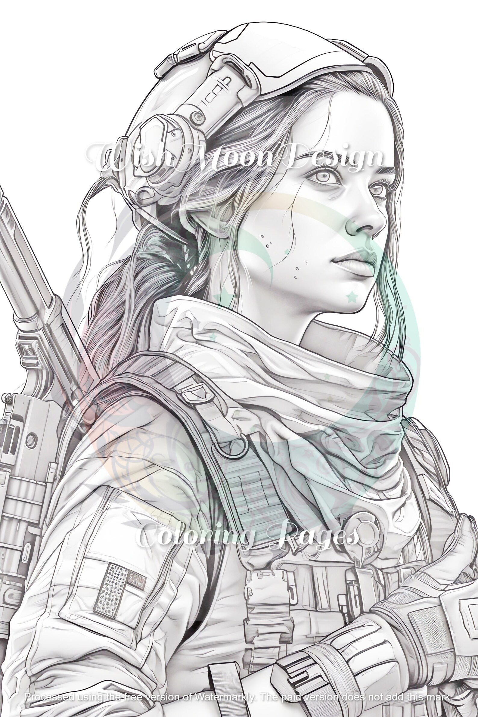 30 Women in Combat Military Coloring Pages, Soldier, Strong Women ...