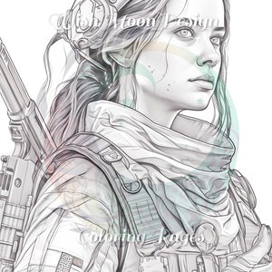 30 Women in Combat Military Coloring Pages, Soldier, Strong Women ...