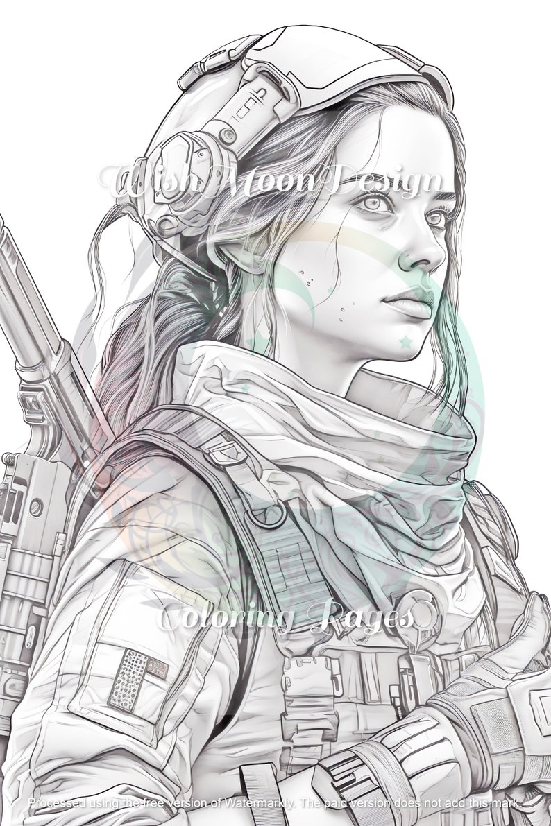 30 Women in Combat Military Coloring Pages, Soldier, Strong Women ...