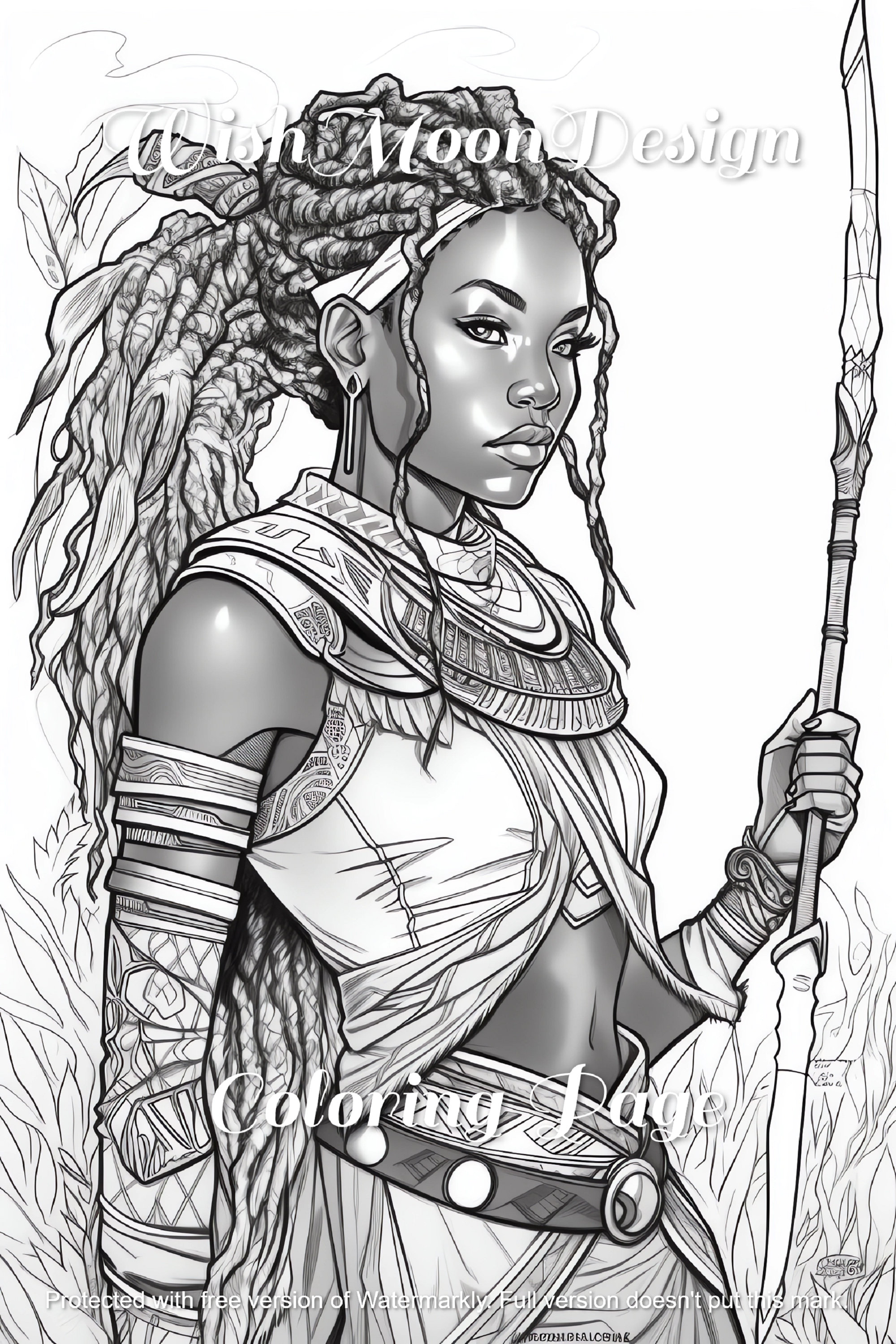 25 African Women Warriors Coloring Pages, Inspirational, Strong Women ...