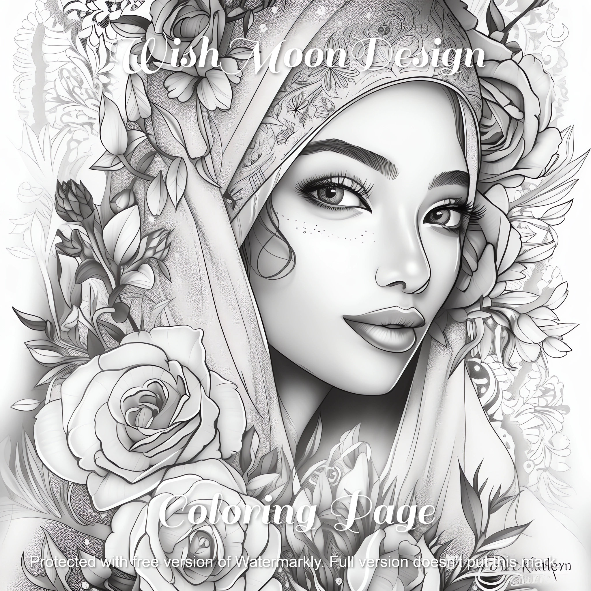 30 Muslim Women Coloring Pages, Islamic Art, Inspirational, Modesty ...