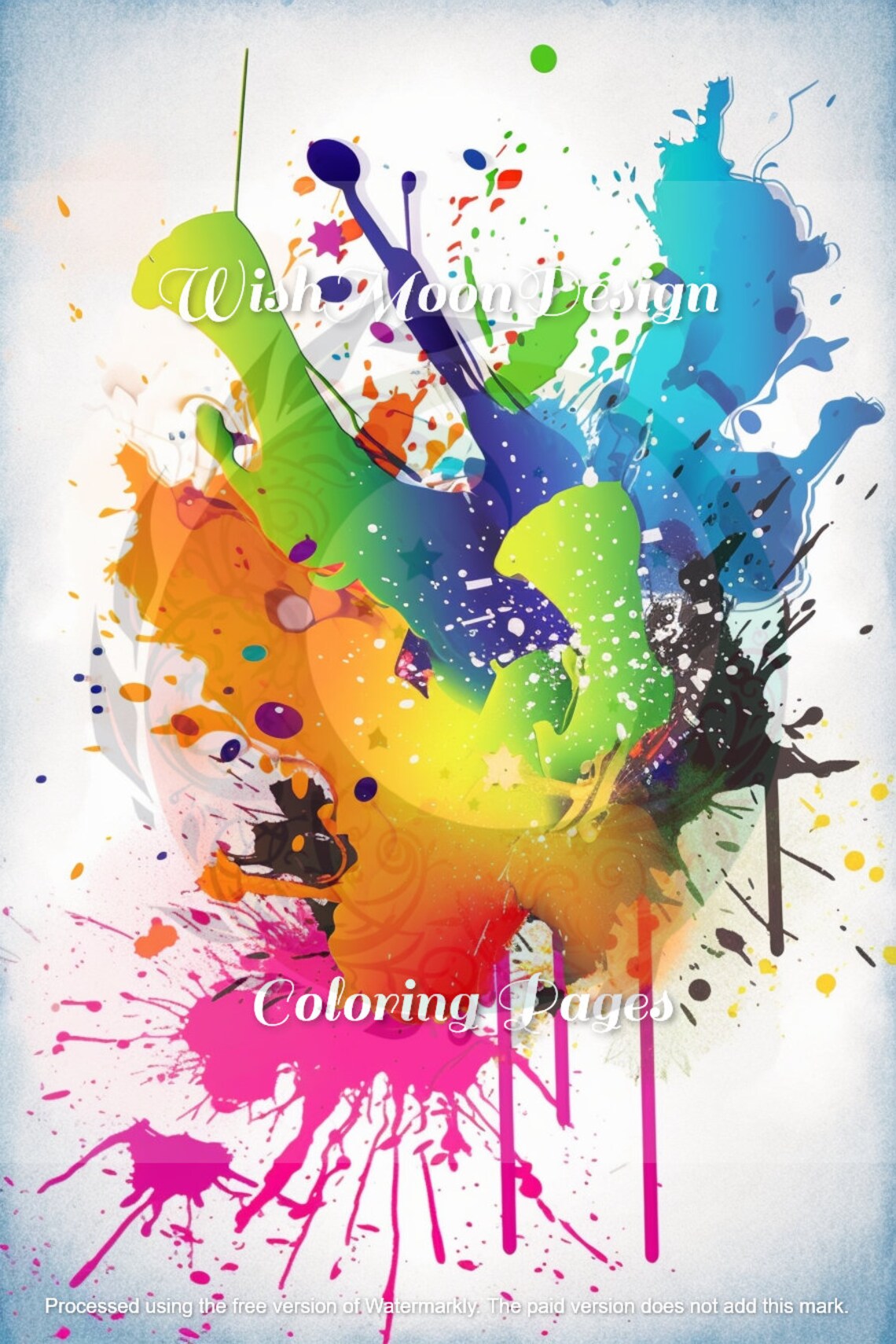 20 Backwards Coloring Pages, Reverse Coloring, Watercolors, Pastel ...