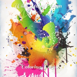 20 Backwards Coloring Pages, Reverse Coloring, Watercolors, Pastel ...