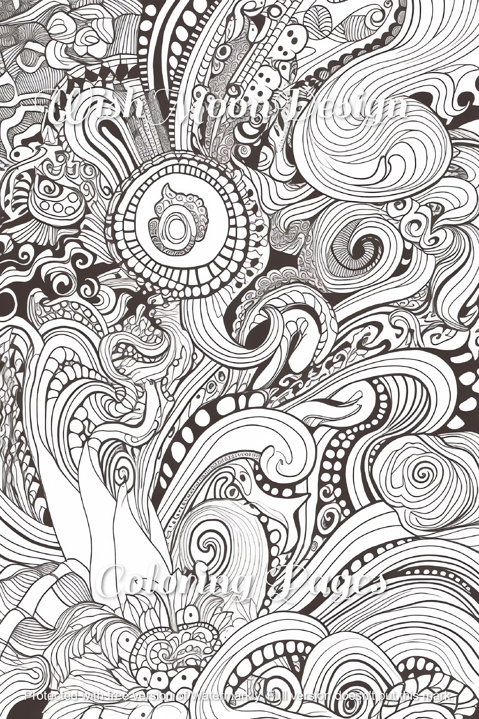 30 Psychedelic Retro Coloring Book, 1970s Stoner Hippie, Groovy ...