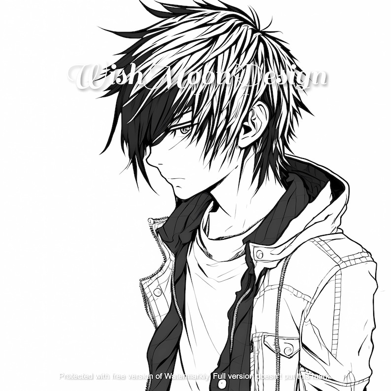 25 Emo Style Meets Art Therapy Coloring Book, Emotional Expression ...