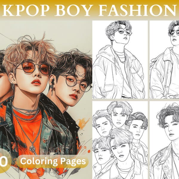 Stray Kids Coloring Pages - Etsy