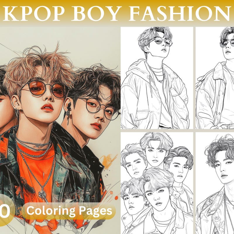 Kpop Demon Hunters Coloring Pages - Etsy