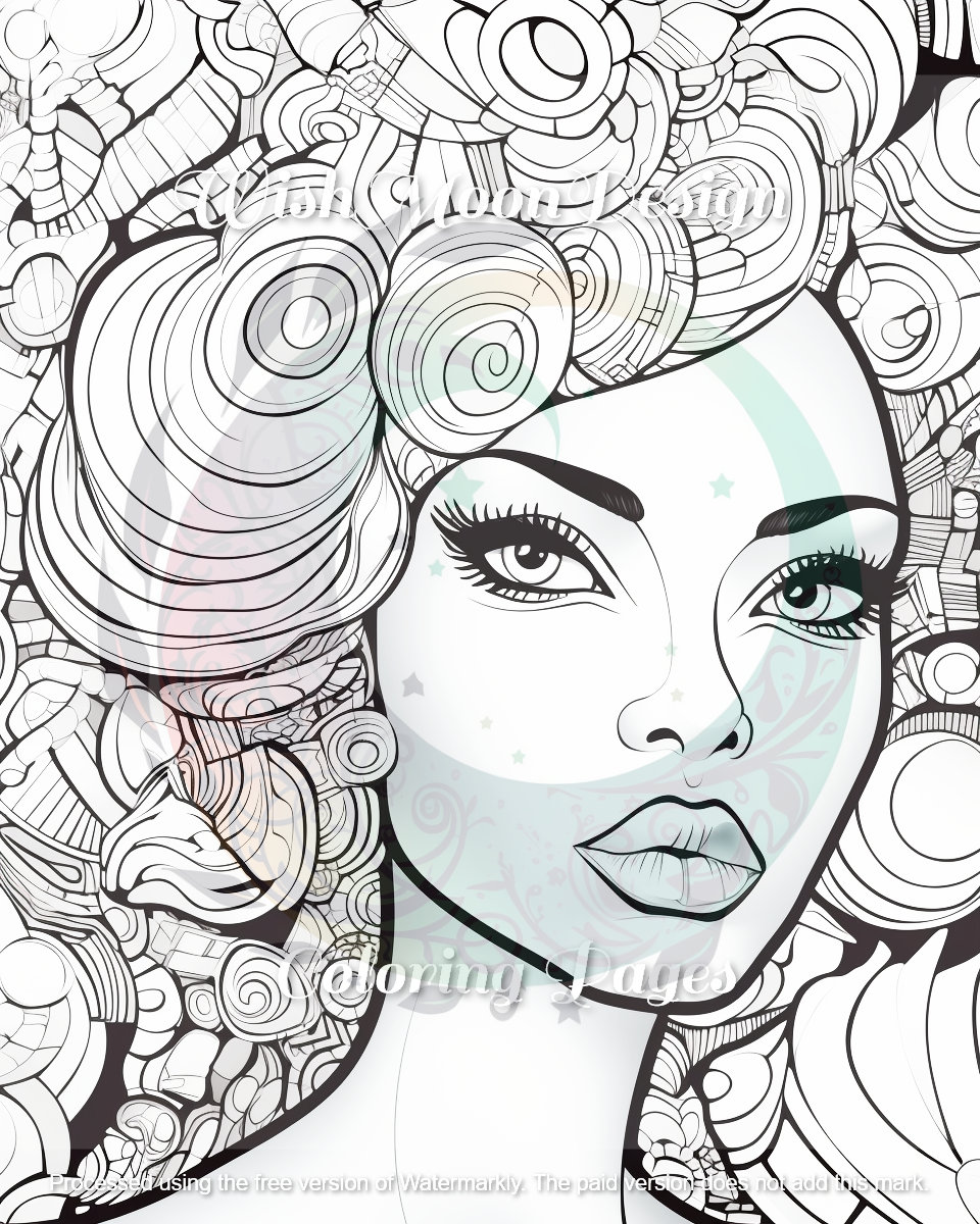 40 Black Essence P2 Coloring Pages, Afrocentric, Artistic Styles, Black ...