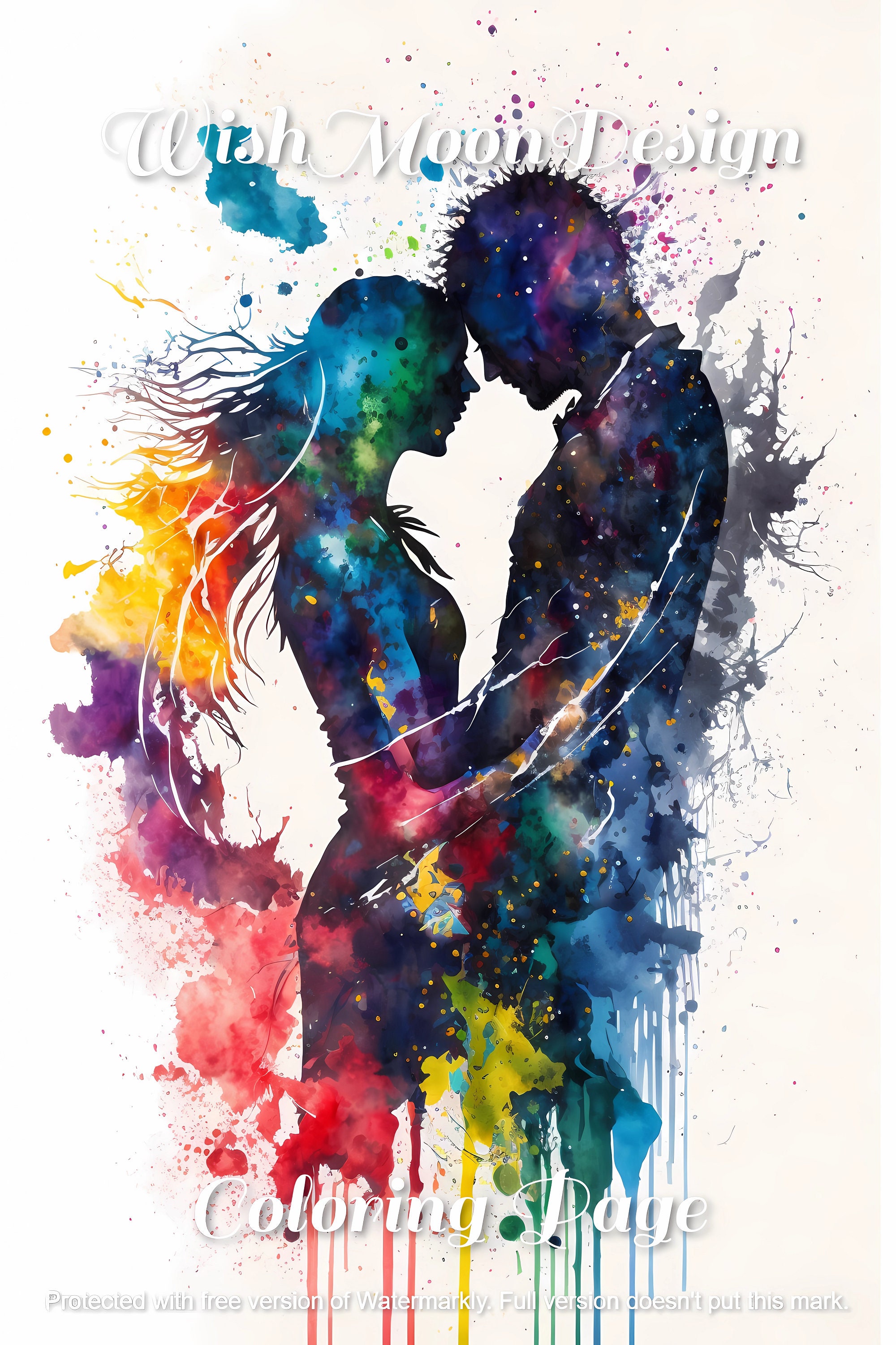 Backwards Coloring Book Reverse Coloring Retro Watercolor - Etsy