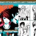 25 Emo Style Meets Art Therapy Coloring Book, Emotional Expression ...