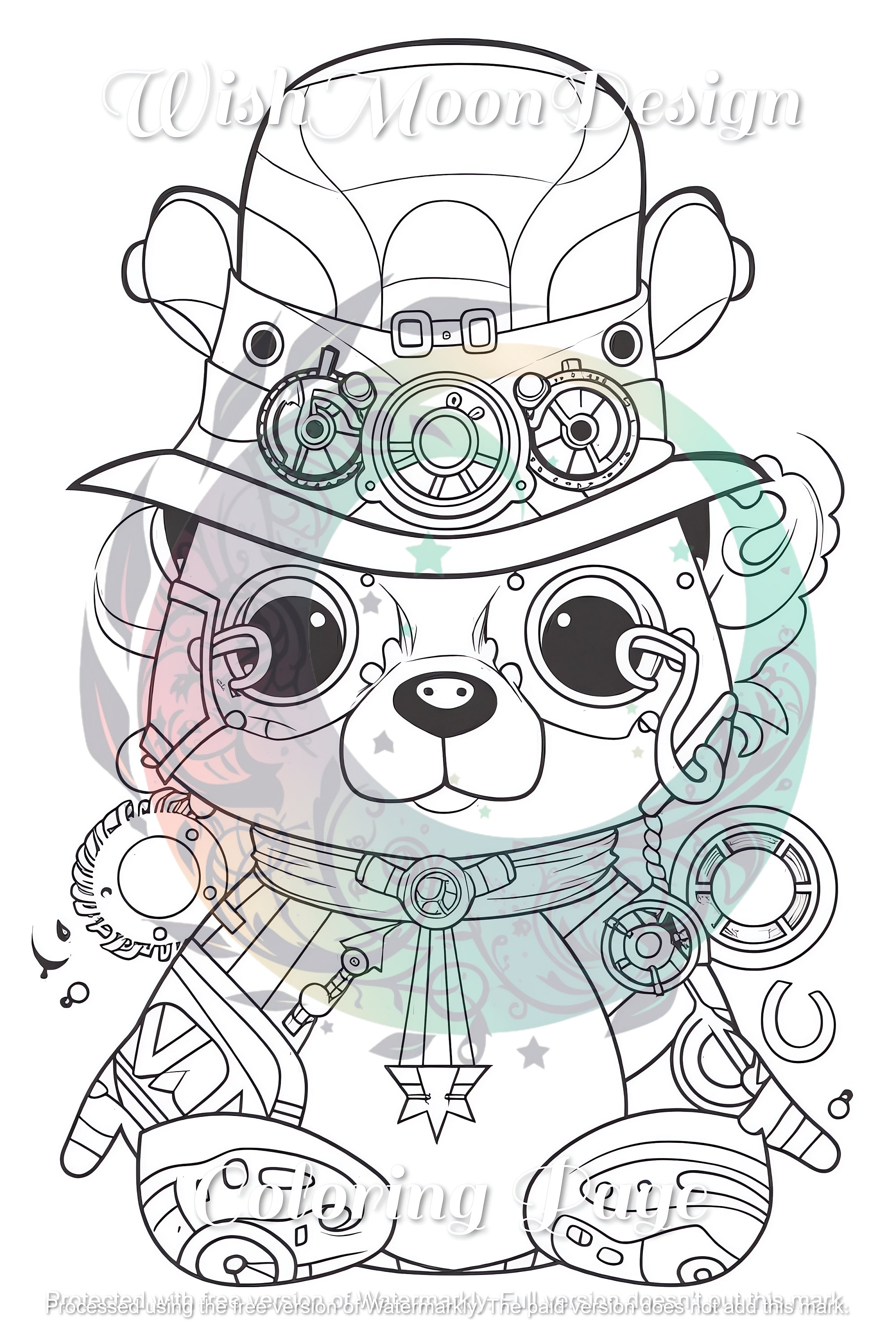 30 Steampunk Baby Animals Coloring Pages Artwork Fantasy - Etsy