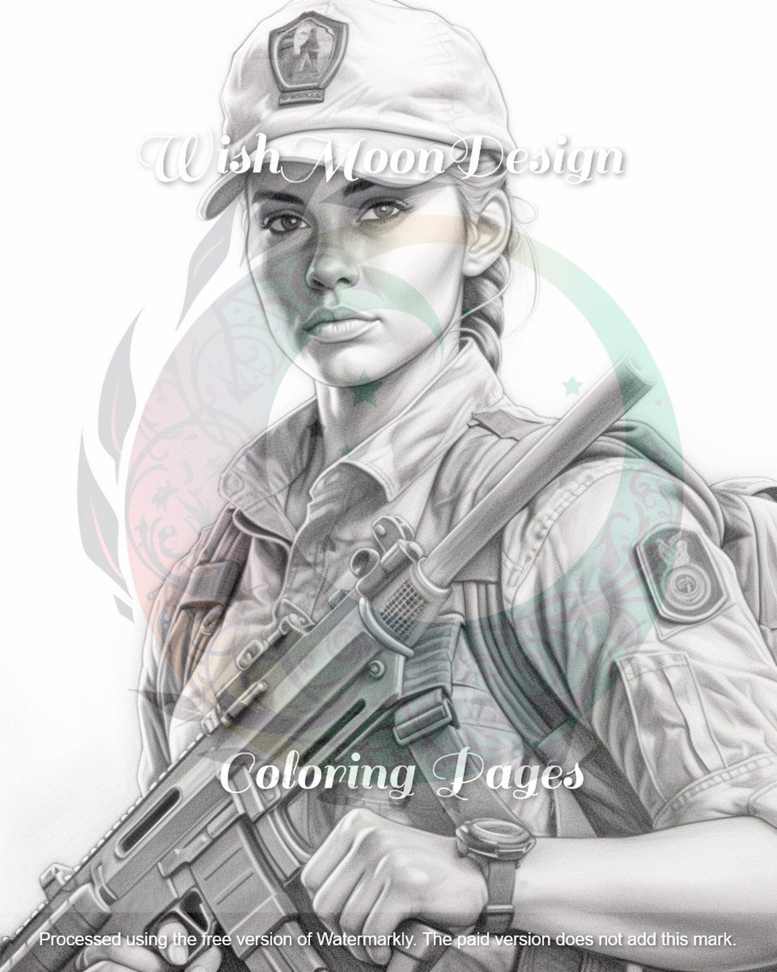 30 Women in Combat Military Coloring Pages, Soldier, Strong Women ...