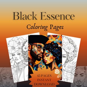 45 Black Essence Coloring Pages - African American, Afrocentric, Black ...