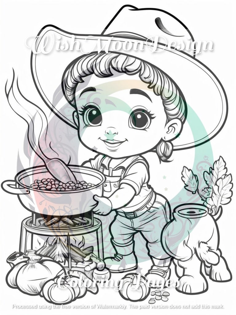 25 Black Baby Cowgirl Coloring Book, African-american Cowgirls ...