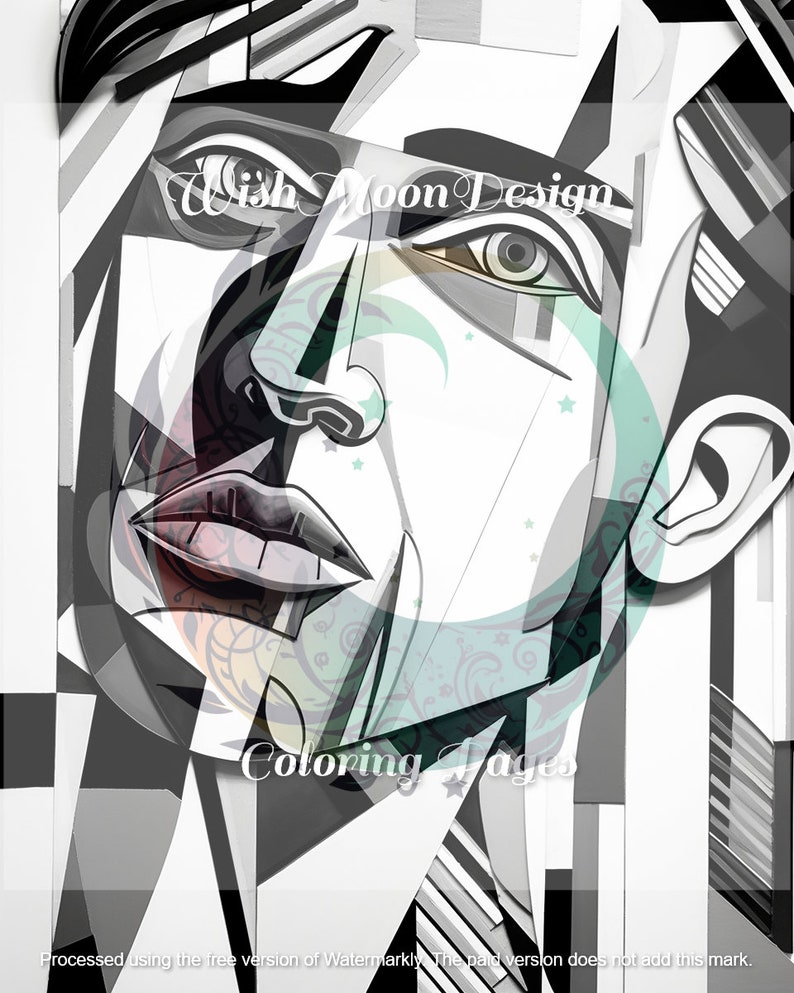 20 Picasso Style Portraits Coloring Pages, Artistic Pages, Abstract ...