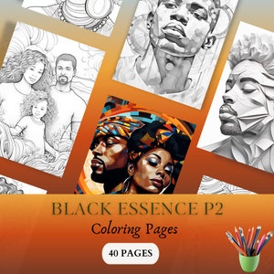 40 Black Essence P2 Coloring Pages, Afrocentric, Artistic Styles, Black ...