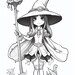 20 Chibi Witch Coloring Pages, Witches Hat, Spooky, Fantasy, Halloween ...